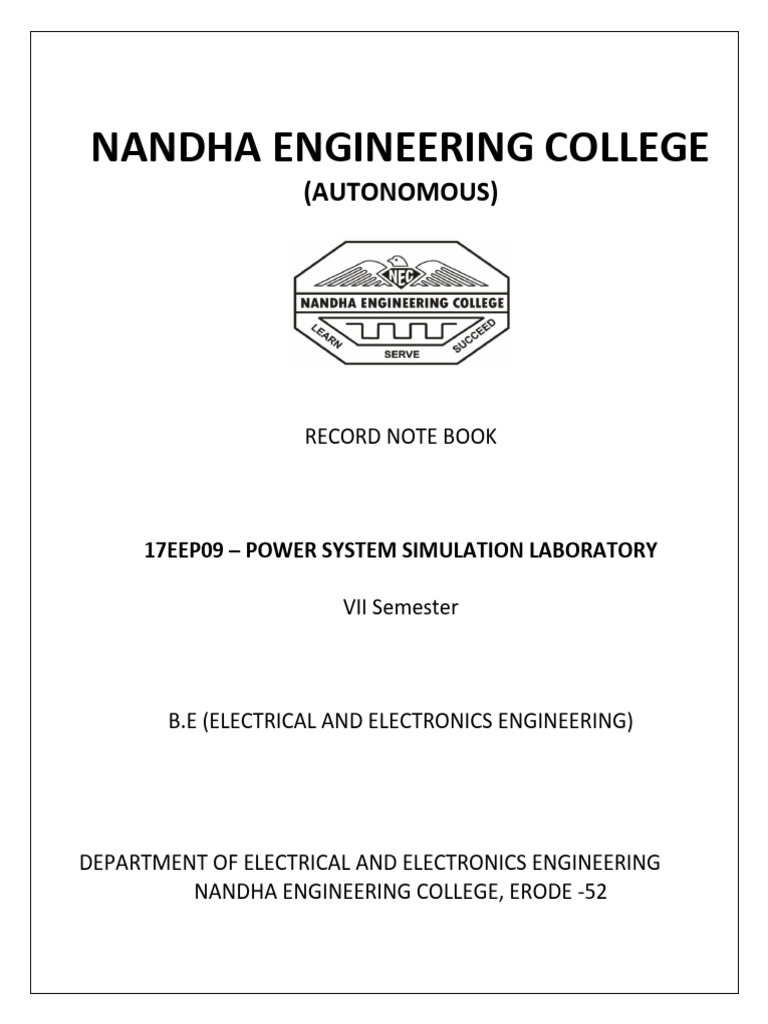 PSS Lab | PDF | Transmission Line | Electrical Impedance