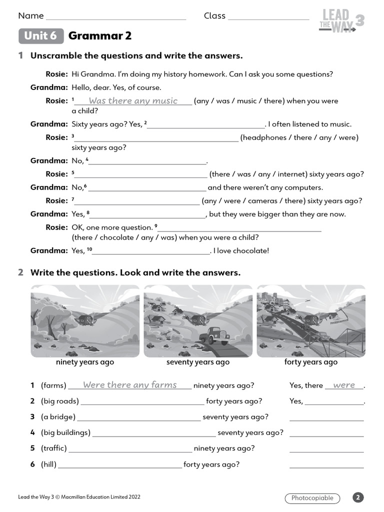 LTW 3 Worksheets Grammar U6 2 | PDF