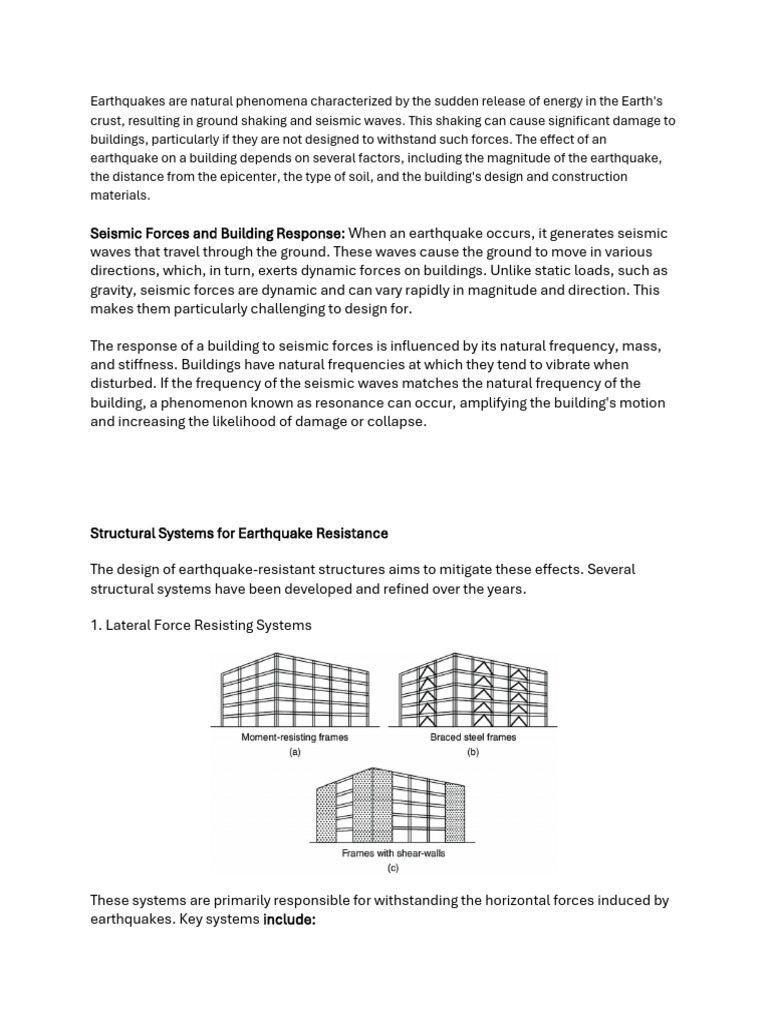 Earthquake-Resistant Building Design | PDF | Earthquake Engineering ...