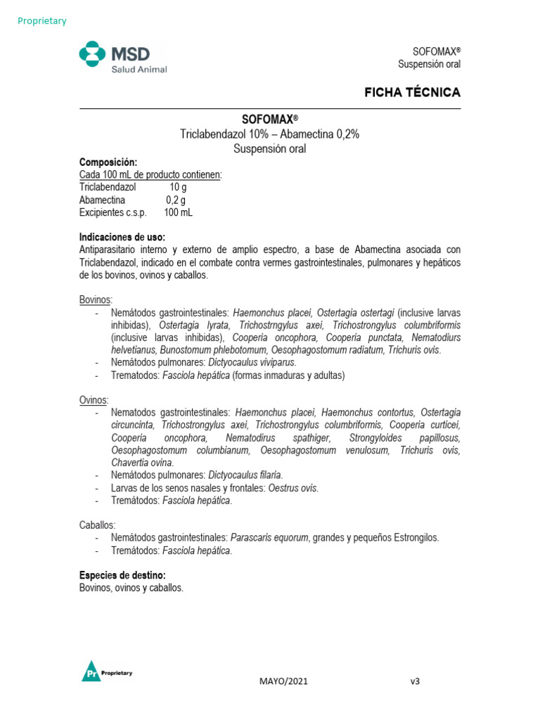 Sofomax 05.2020 v2 | PDF | Medicamentos con receta | Drogas