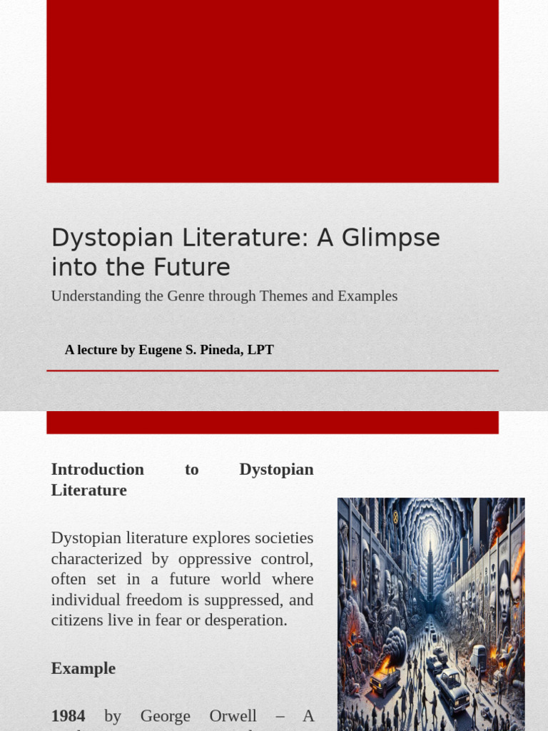 Dystopian Literature | PDF | Dystopia | Utopian And Dystopian Fiction