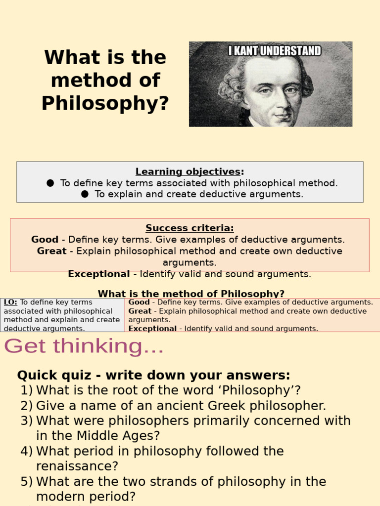 L2---Philosophical-method | PDF | Argument | Deductive Reasoning