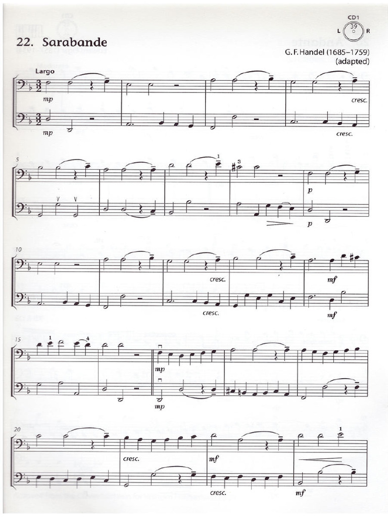 Sarabanda de Haendel | PDF