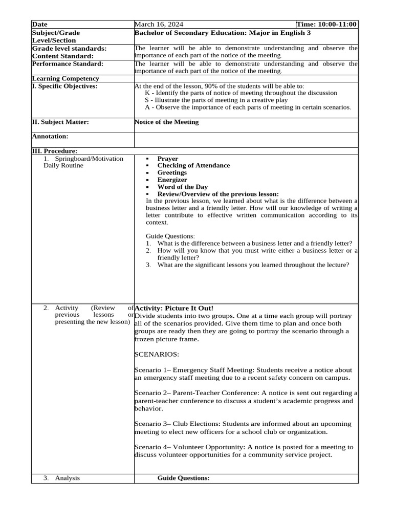 LP Final-Notice-Of-The-Meeting | PDF | Memorandum | Agenda (Meeting)