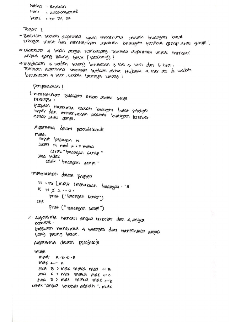 Riswan 240204601018 | PDF