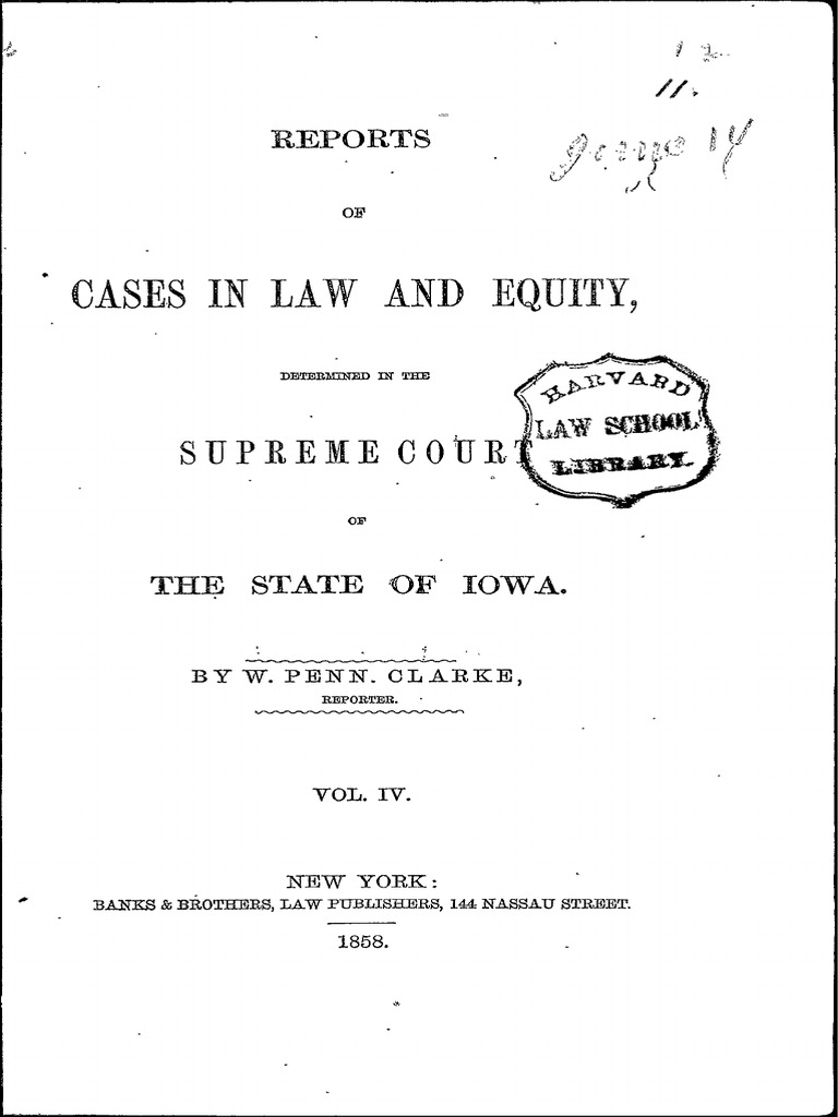 Iowa Supreme Court Reports 1858 | PDF | Damages | Liquidated Damages