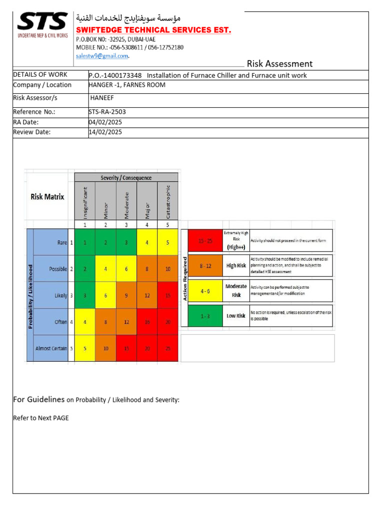 Sts-Ra-2503-Farnes Installation-Feb-2025 | PDF | Scaffolding | Personal ...