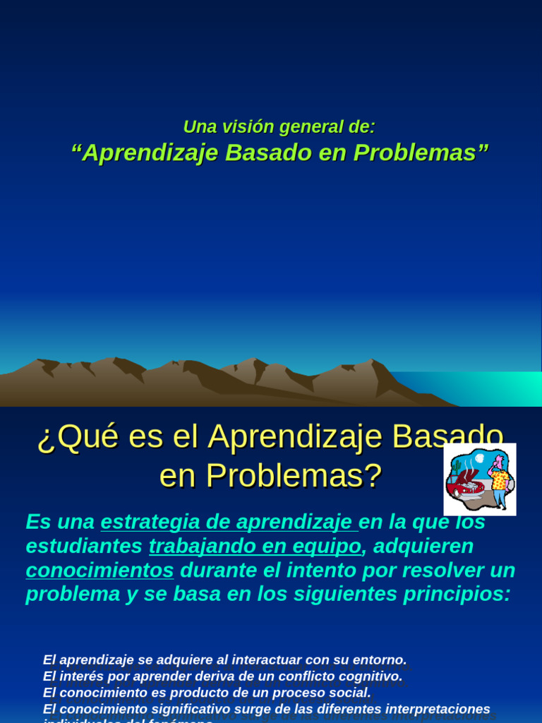 Aprendizaje Basado en Problemas: Guía Completa | PDF | Aprendizaje ...