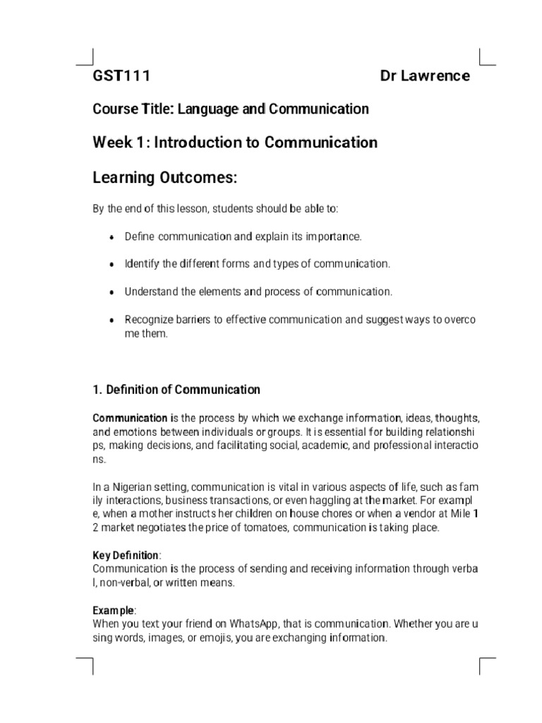 GST 111 Note - Phoenix | PDF