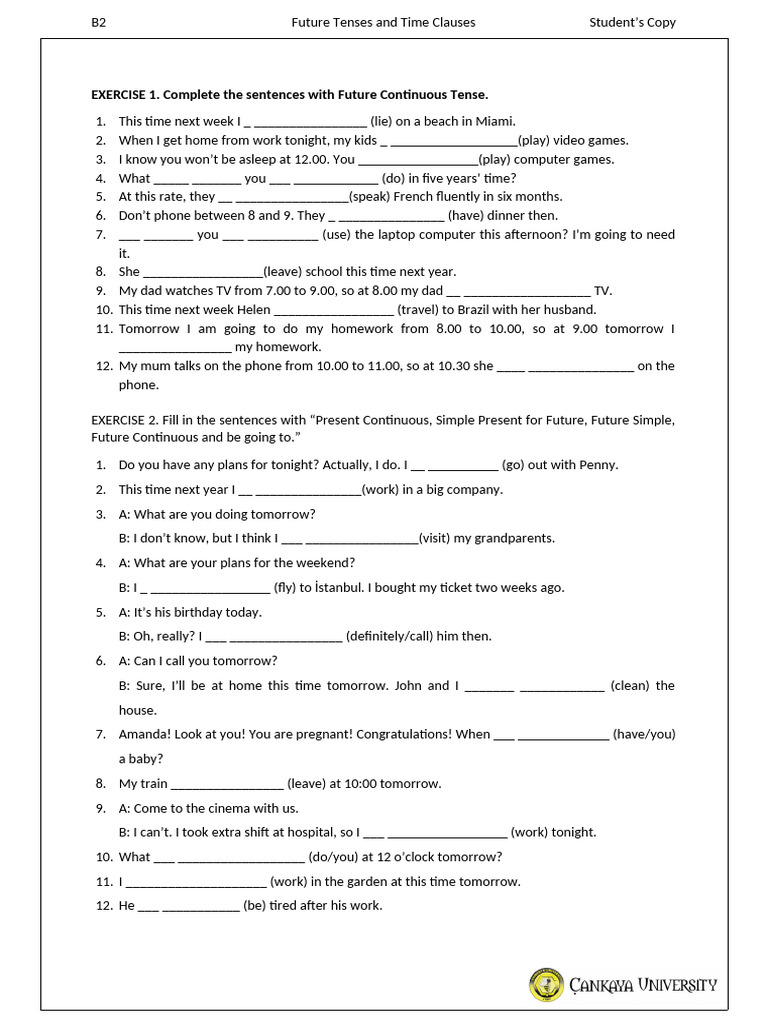 Future Tenses & Time Clauses Guide | PDF | Language Mechanics | Linguistics