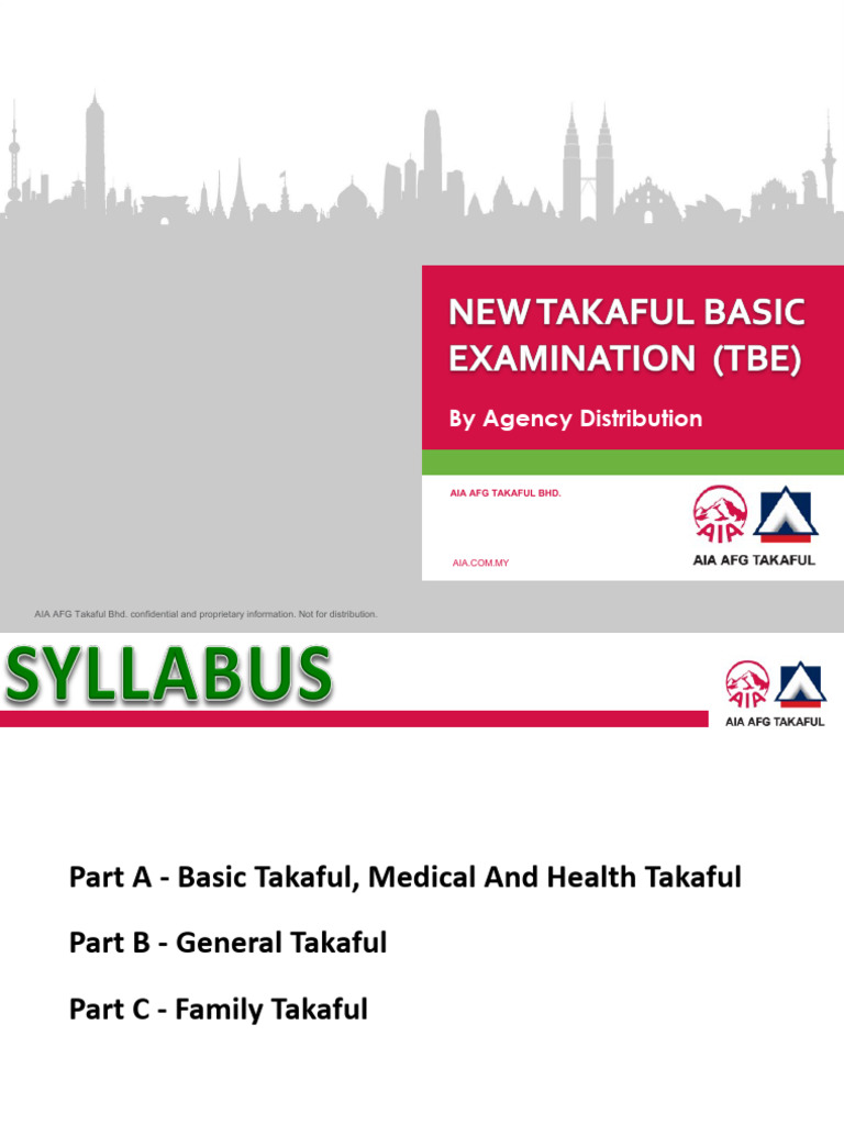 New Takaful Basic Examination (TBE - PART C) 300413 | PDF | Assignment (Law) | Underwriting