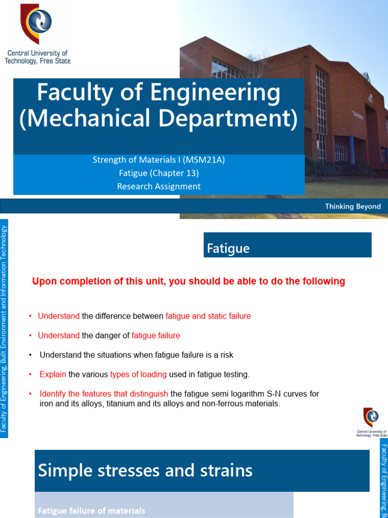 Fatigue | PDF | Fatigue (Material) | Strength Of Materials