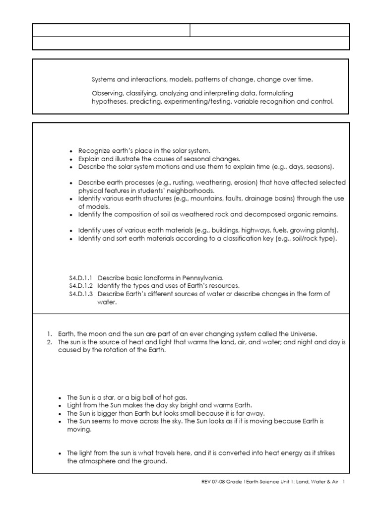 Lesson 10 - Sample Unit Plan | PDF | Meteorology | Weather
