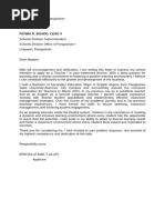 Letter of Intent Example - Applying To Deped | PDF