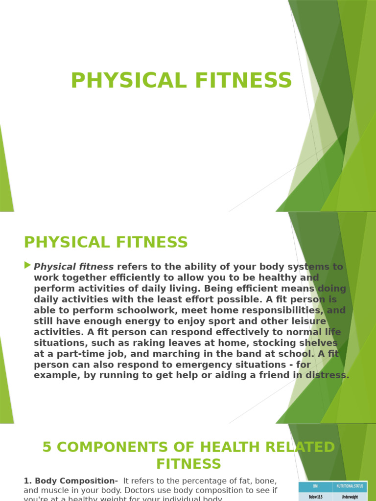 Physical Fitness | PDF | Strength Training | Physical Fitness