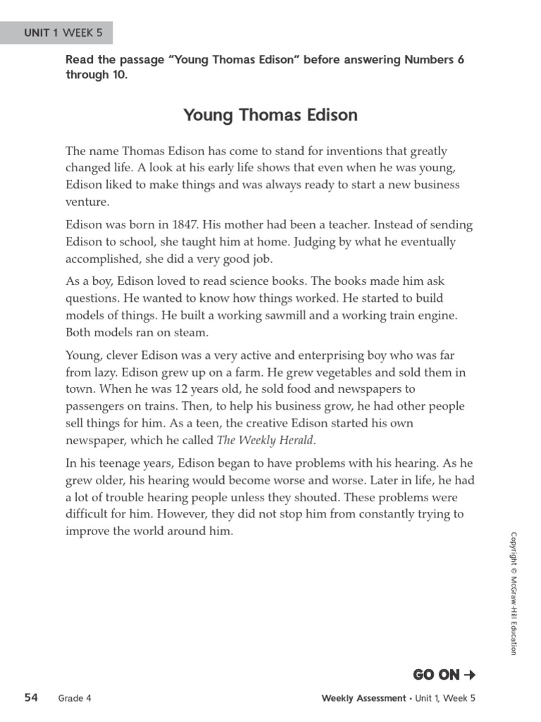 Young Thomas Edison: A Creative Innovator | PDF | Thomas Edison ...