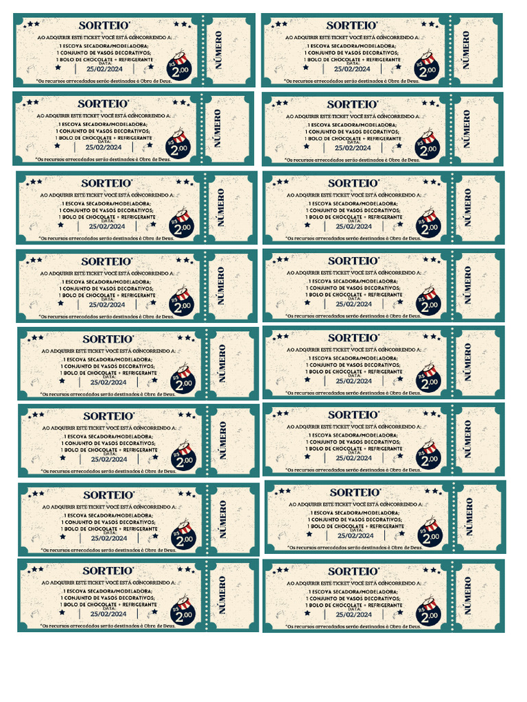 Ticket Sorteio | PDF