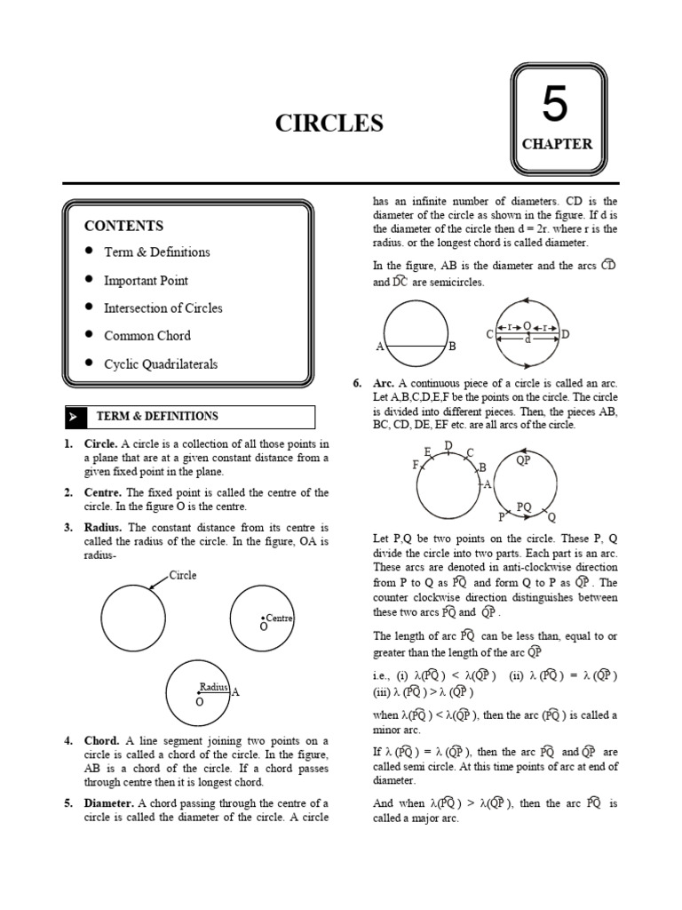 Class 9 (Maths) | PDF | Circle | Analytic Geometry