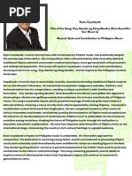 Ryan Cayabyab: Contemporary Composer | PDF | Musical Compositions | Performing Arts