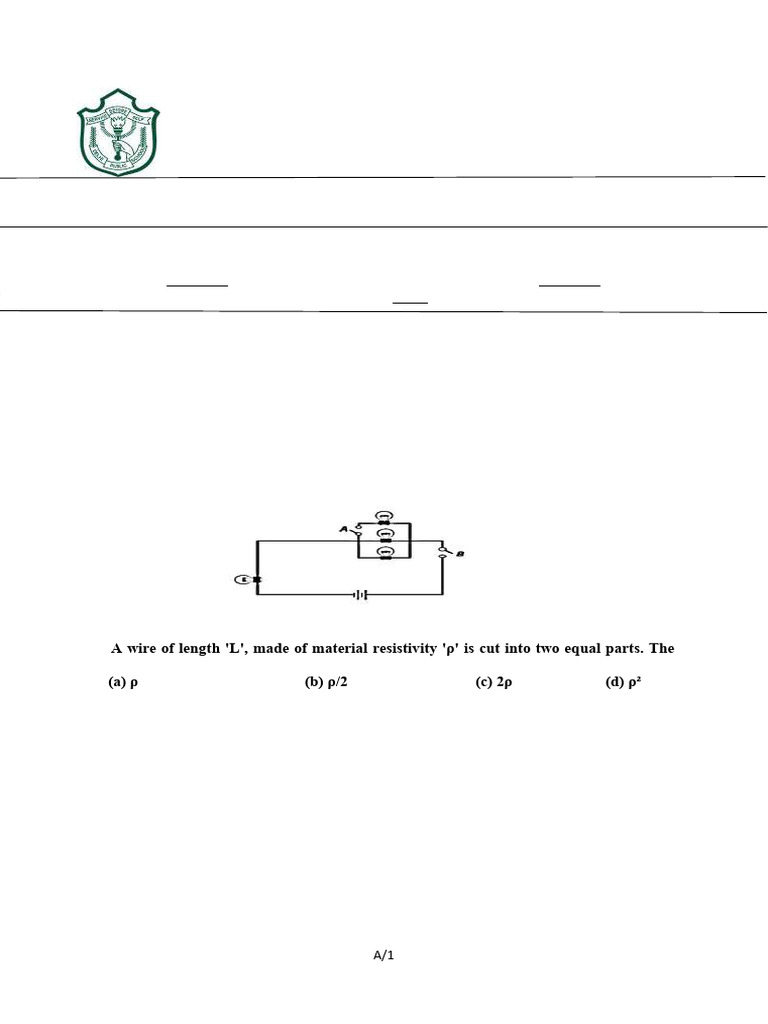 Cl. 10_pre Board_physics (Set-A) | PDF | Transformer | Heat