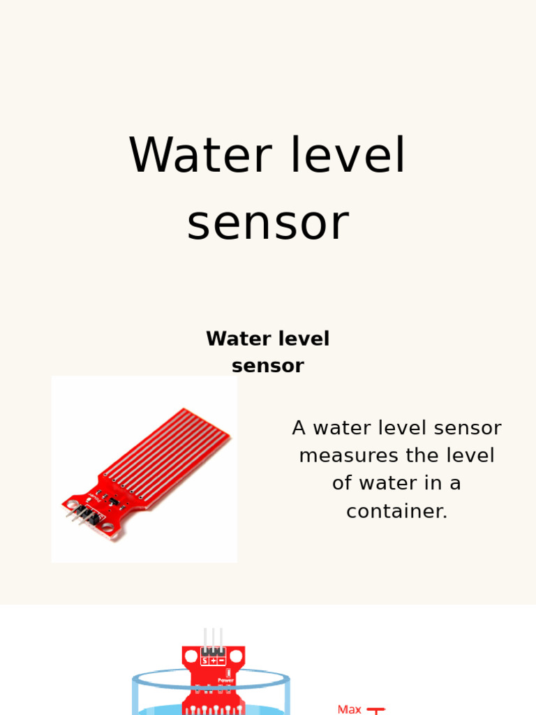 Water Level Sensor | PDF
