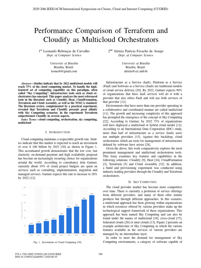 Terraform vs Cloudify: Multicloud Orchestration | PDF | Open Stack | Cloud Computing