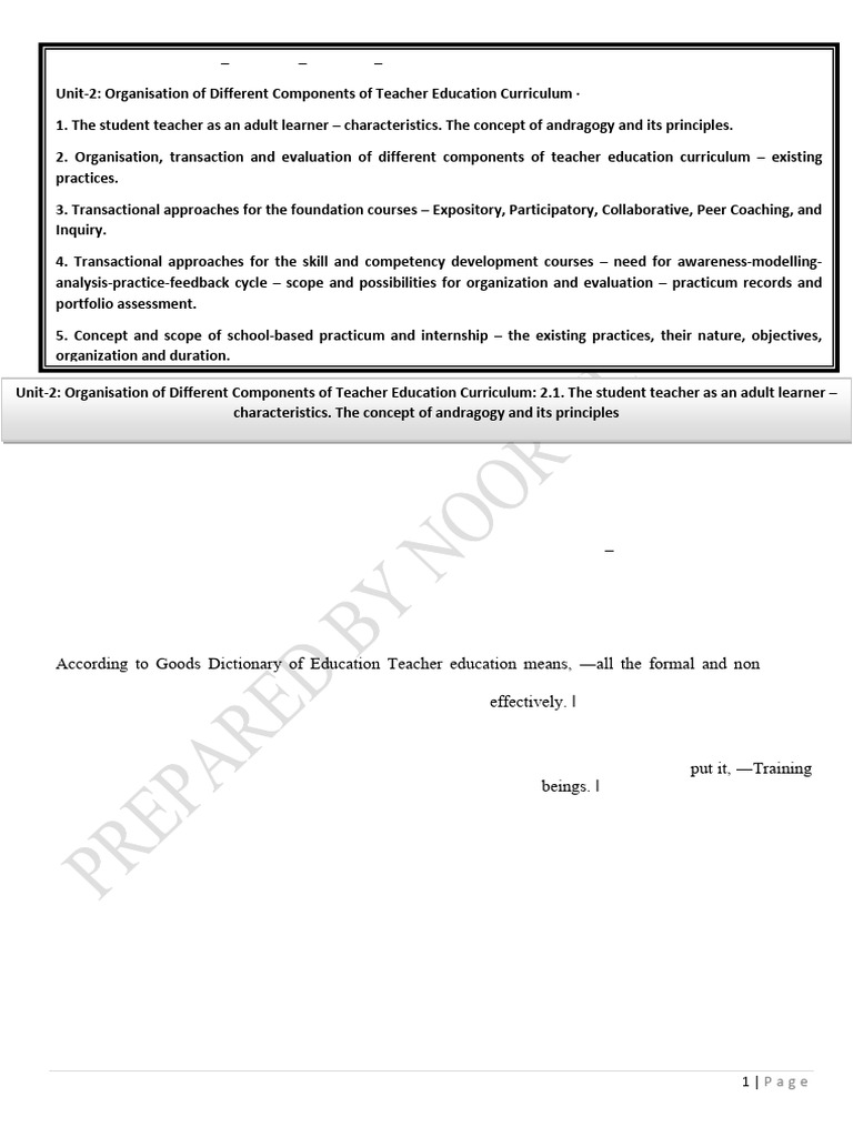 Pre-Service and In-Service Teacher Education | PDF | Learning | Teacher ...