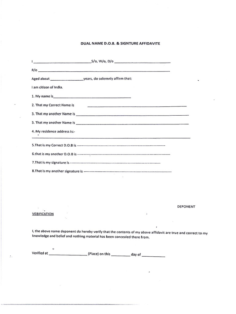Dual DOB format | PDF