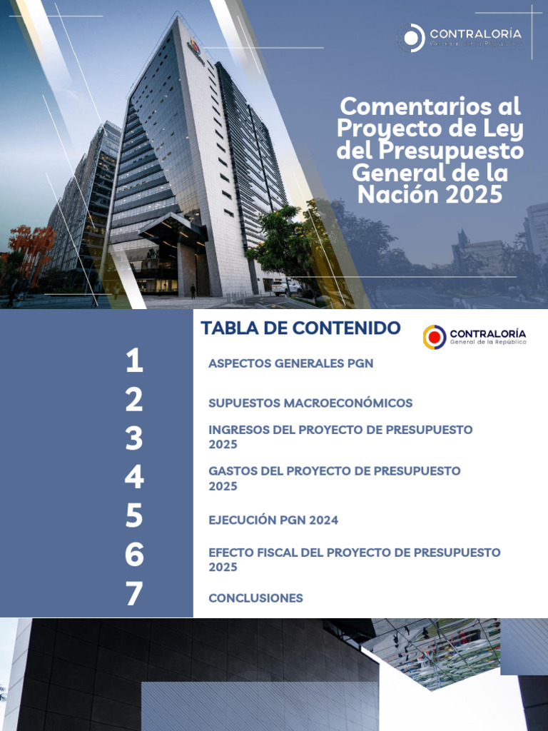 Ppto PGN 2025 Presentación Definitiva | PDF | Presupuesto | Inflación