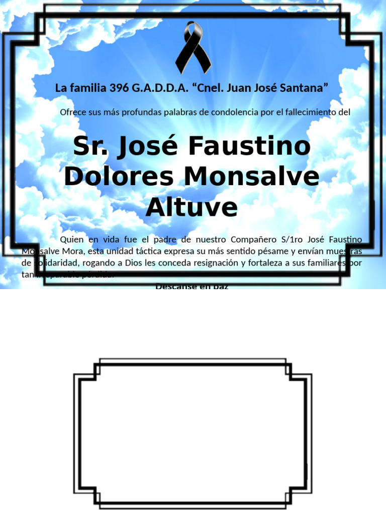 Esquela Fallecimiento | PDF