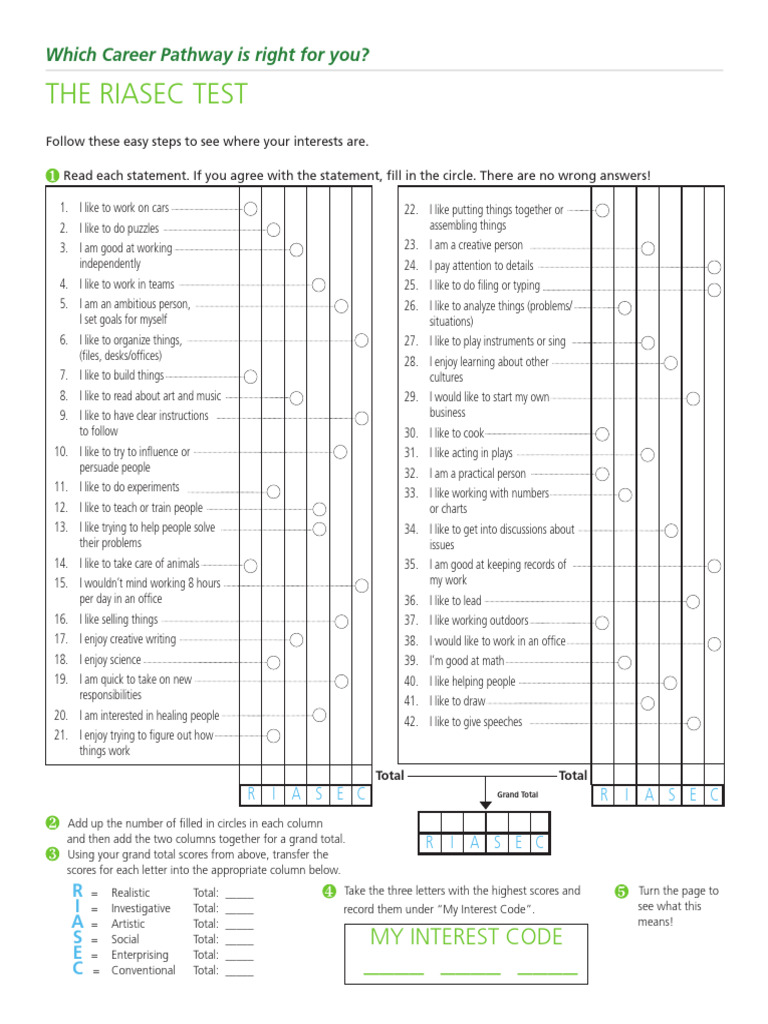 Riasec | PDF | Engineering