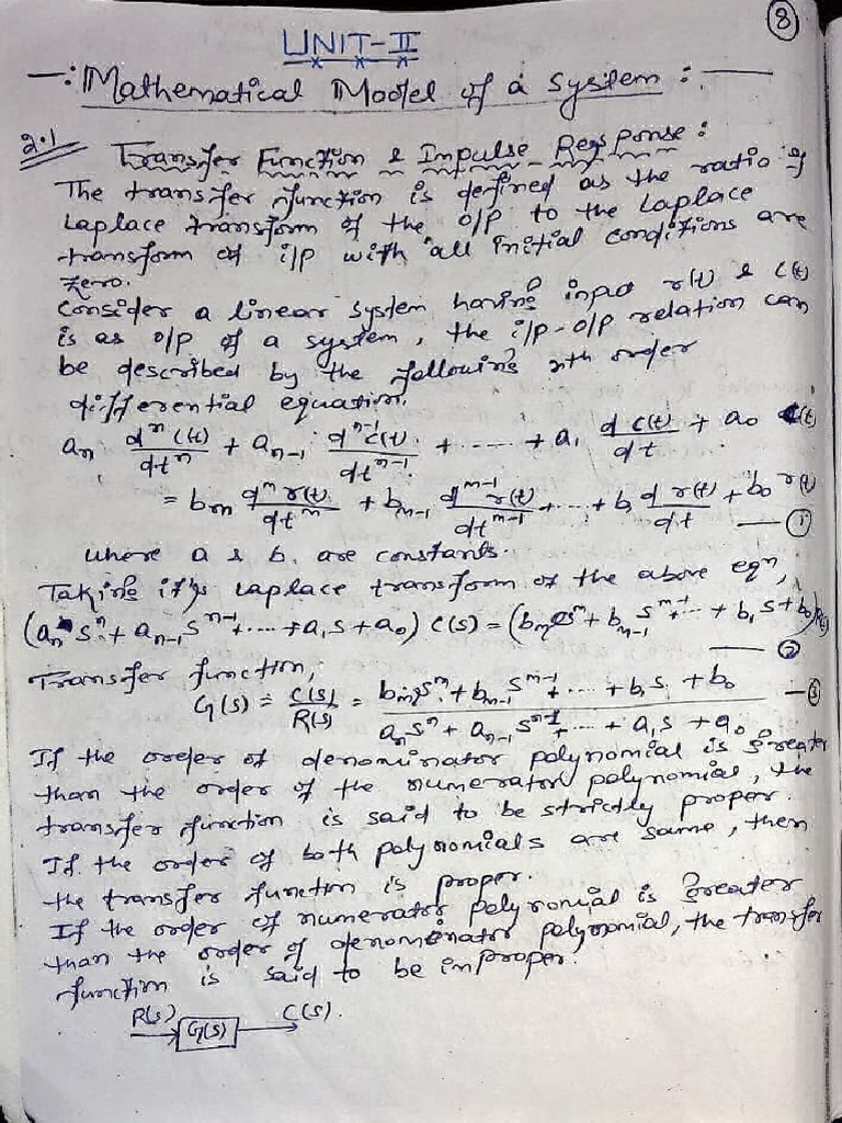 Unit-II- Control System Engineering | PDF