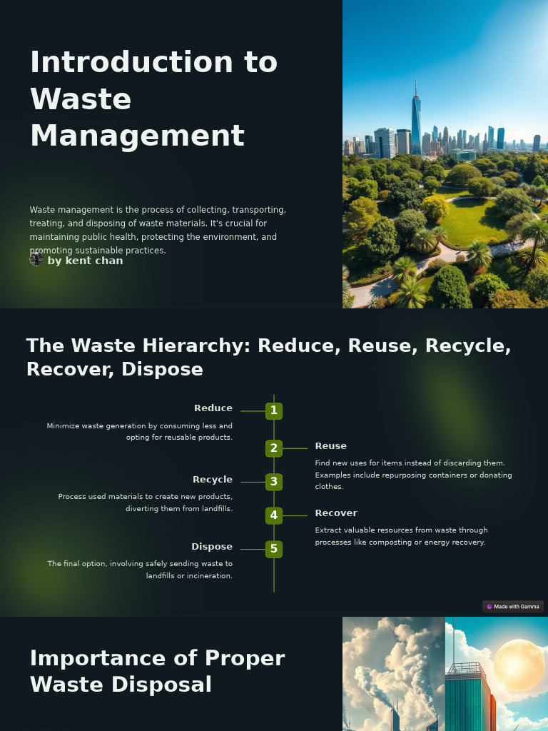 Introduction To Waste Management | PDF | Waste | Waste Management
