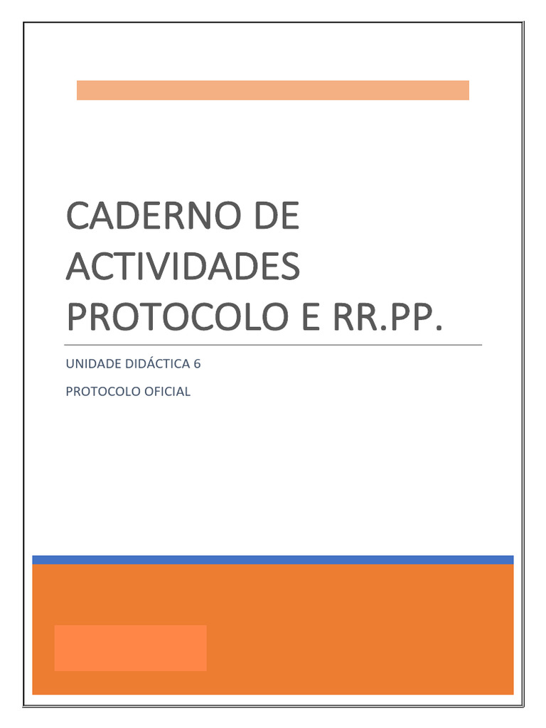 Caderno de Actividades UD.6 Prot | PDF