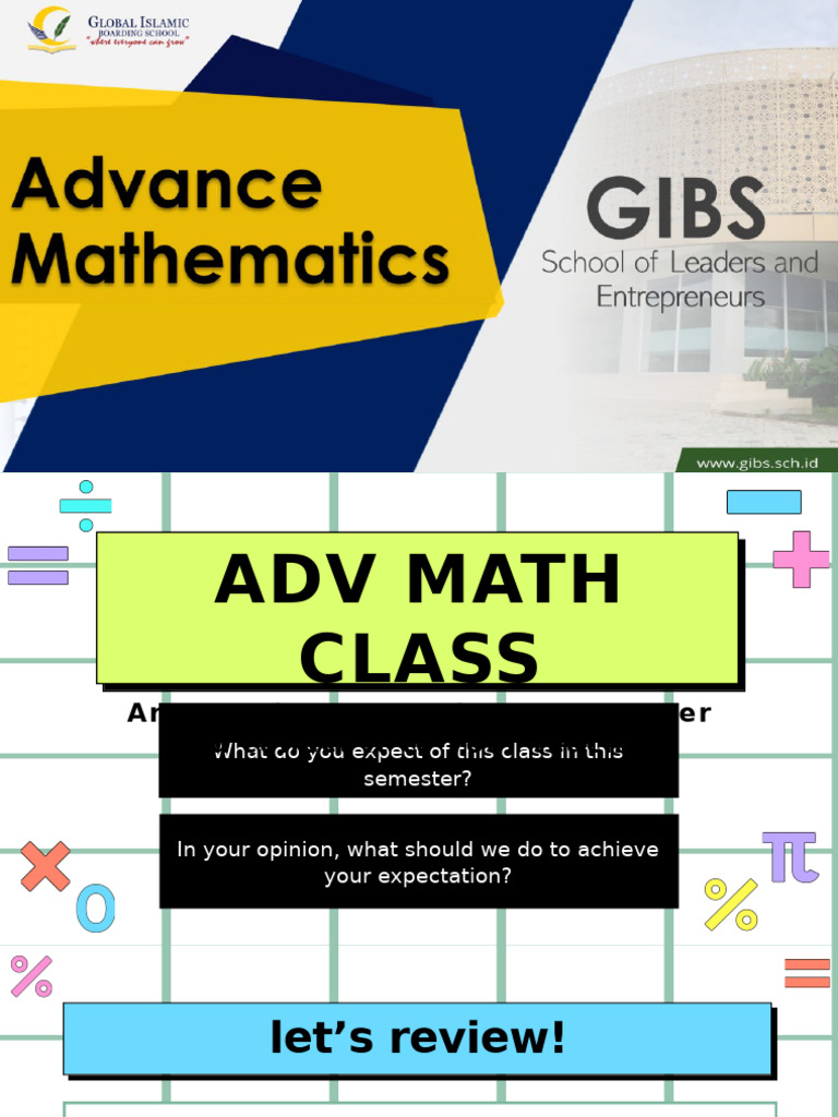 XI - Adv. Math (1) | PDF
