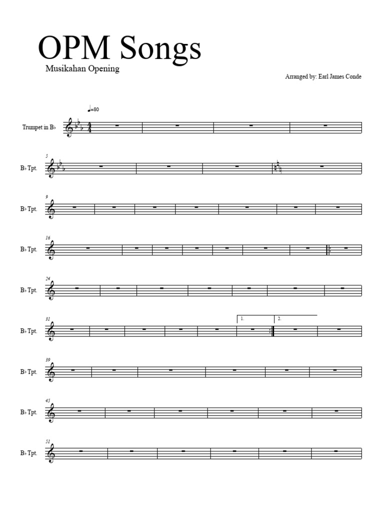Trumpet Opm | PDF