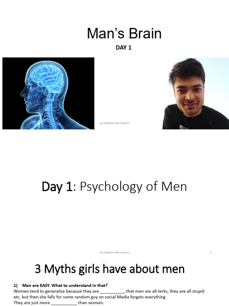 Day 1 - Psychology of Men | PDF | Mind