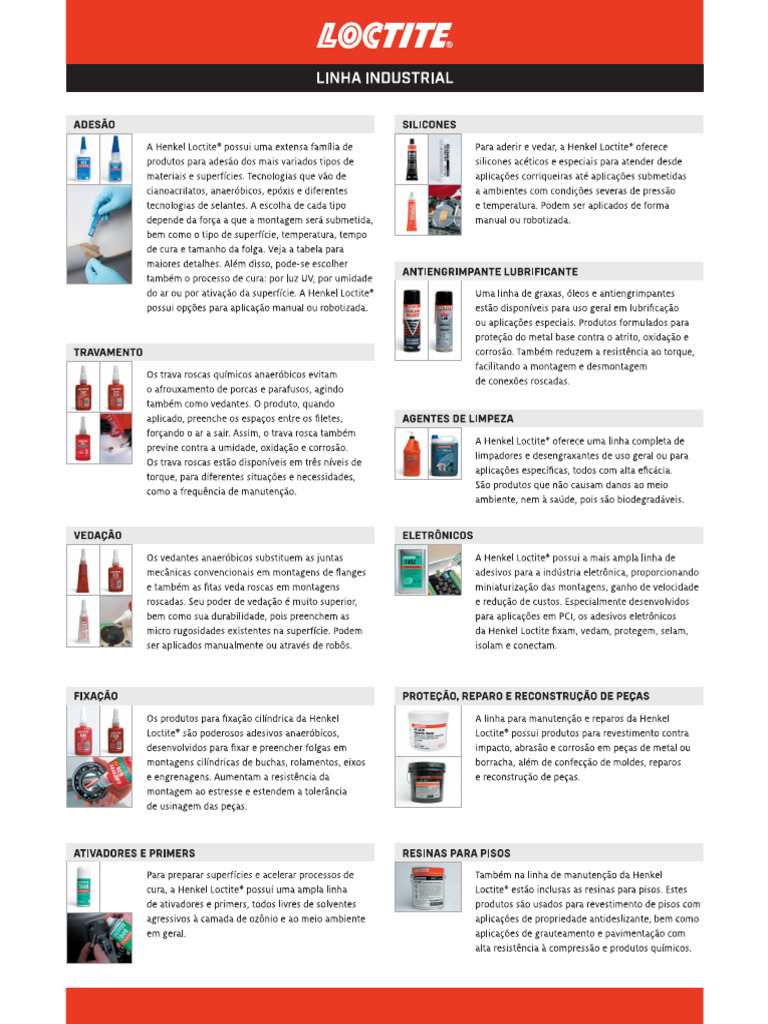 Catálogo Loctite - Versão Final - Resumido | PDF