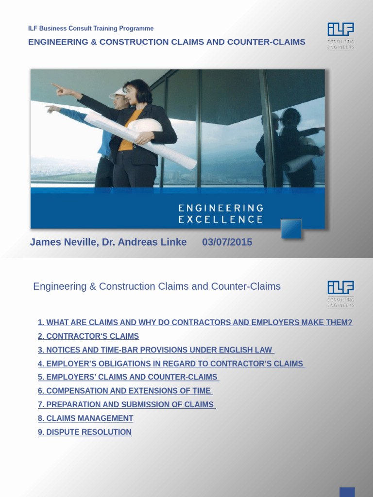 Engineering Claims and Counter-Claims Guide | PDF | Liquidated Damages ...