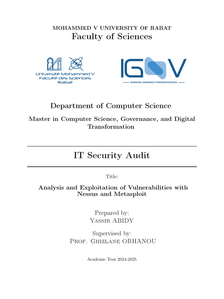 security audit | PDF | Computer Security | Security