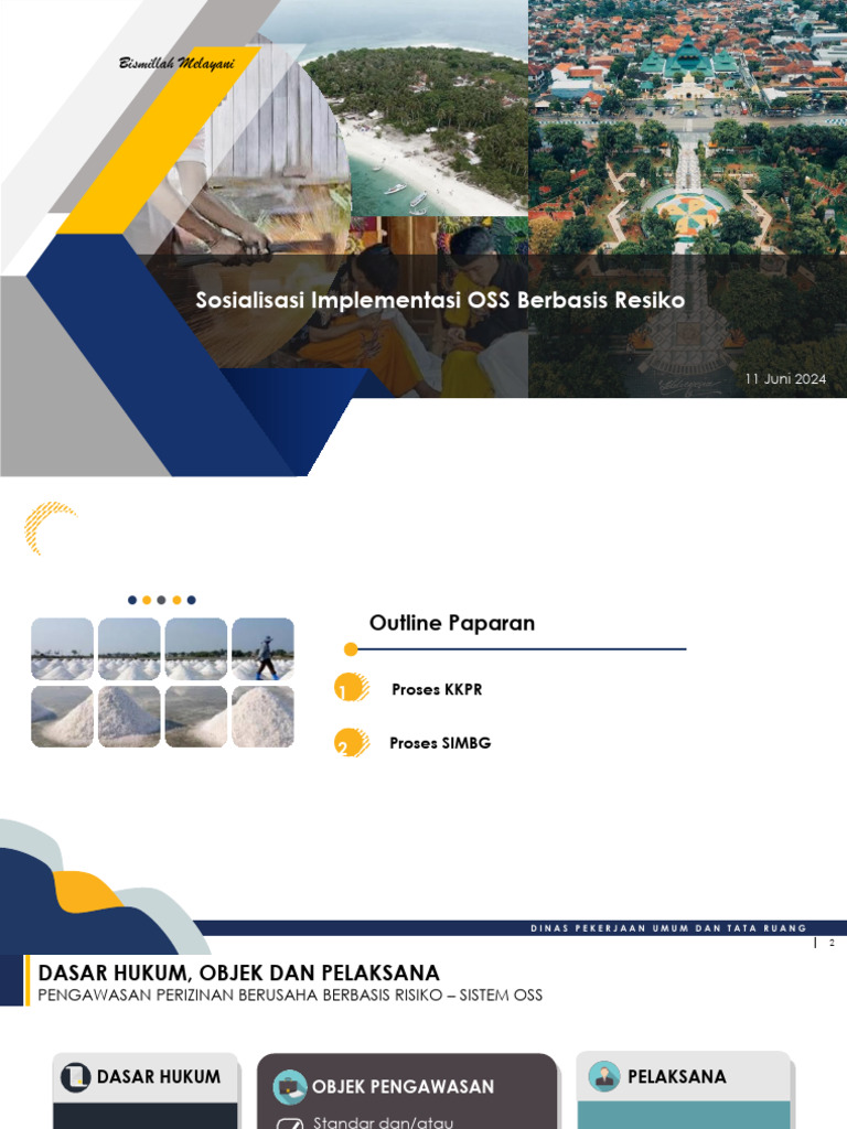 Sosialisasi Implementasi Oss Rba | PDF