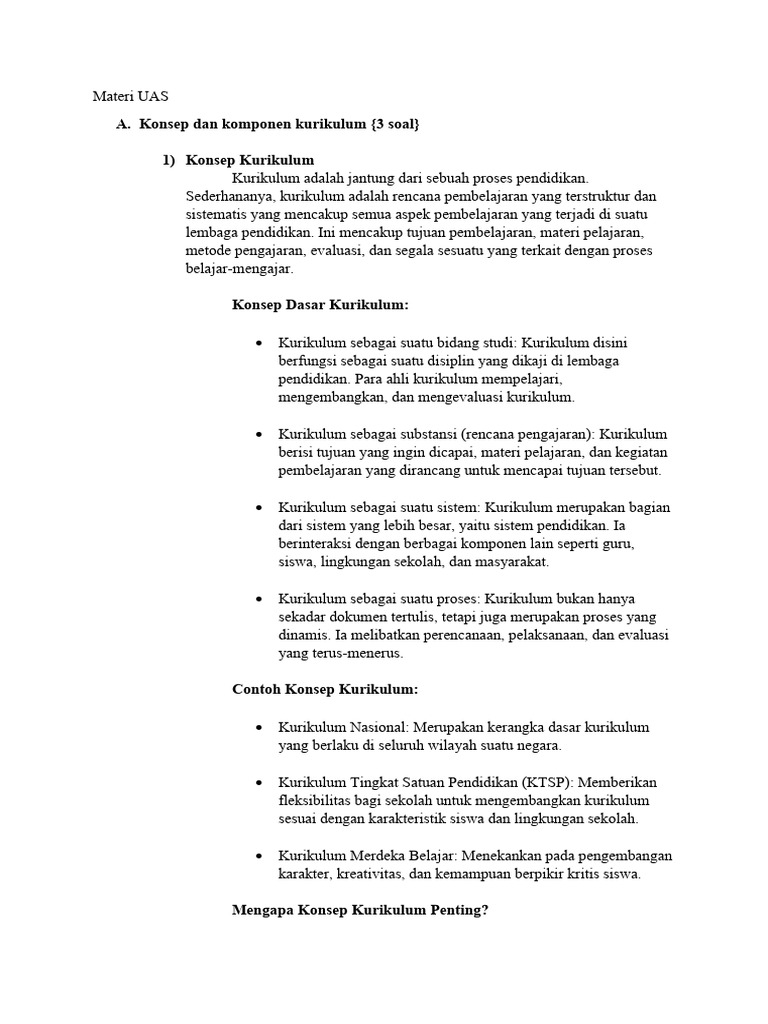 Materi UAS telaah | PDF