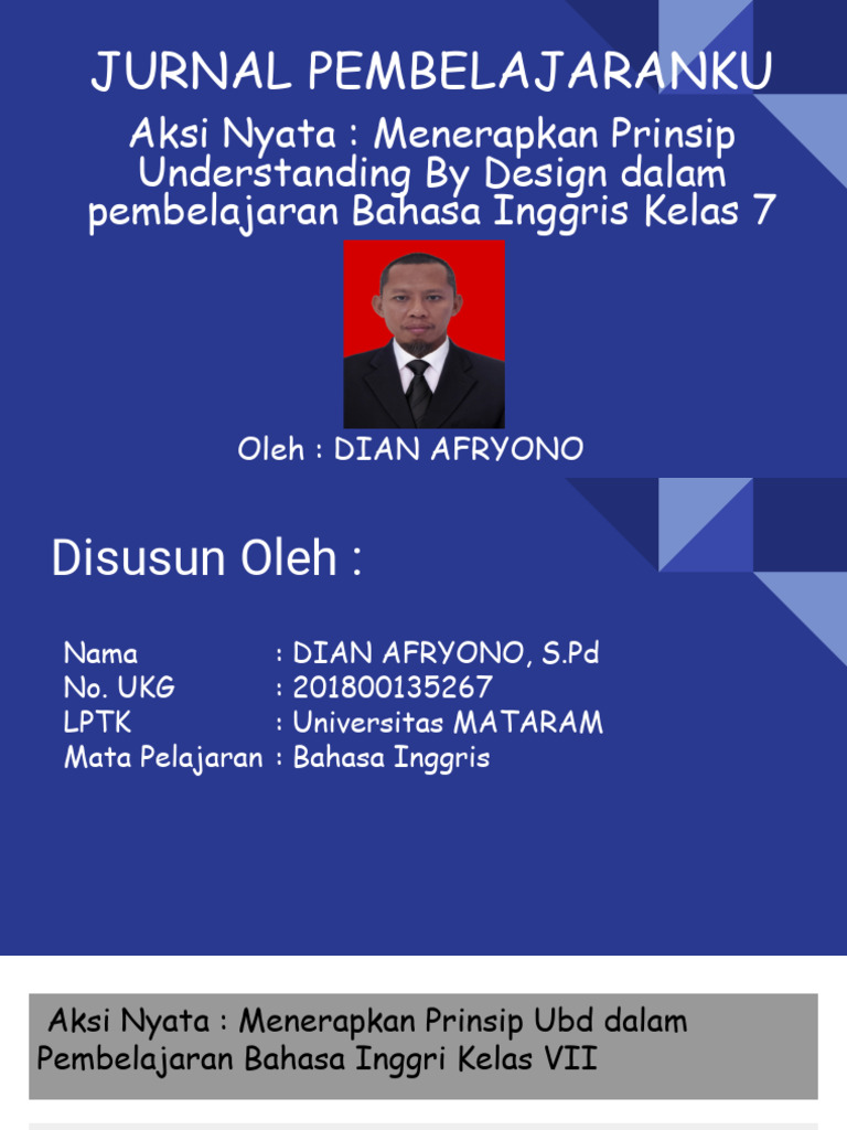 Aksi nyata Prinsip Ubd | PDF