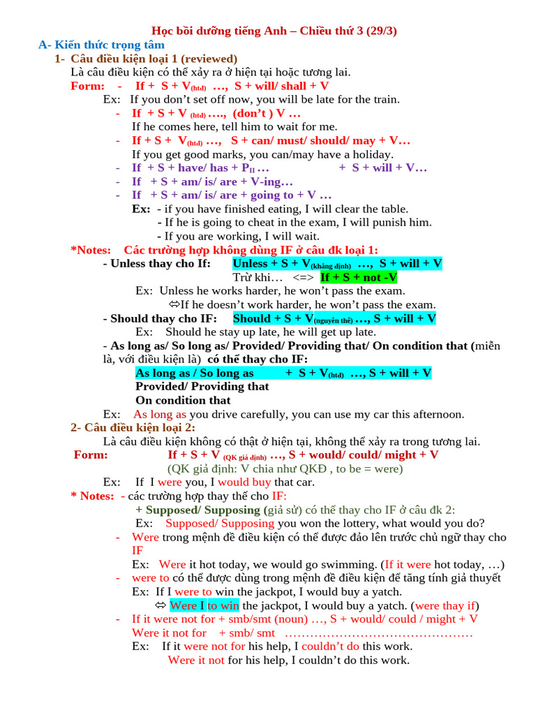 Học bồi dưỡng tiếng Anh 9B | PDF | Syntax | Grammar