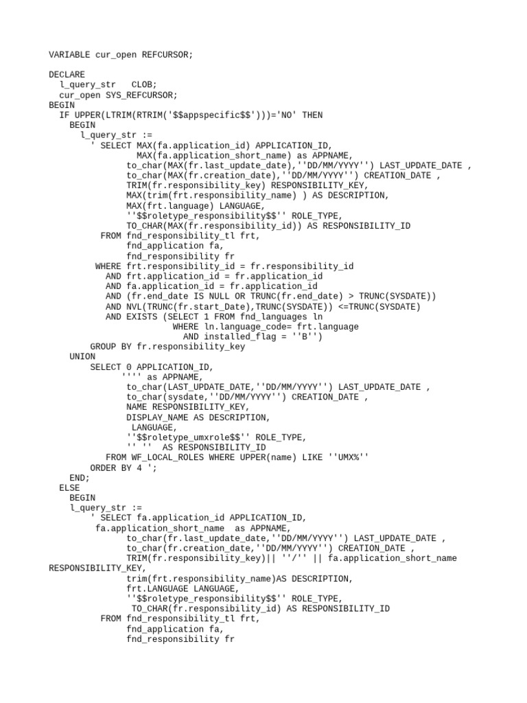 Print Cursor | PDF | Sql | Databases