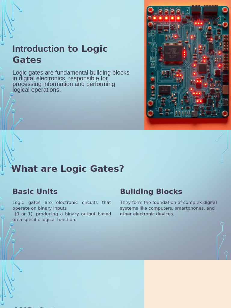 Introduction To Logic Gates | PDF | Logic Gate | Bit