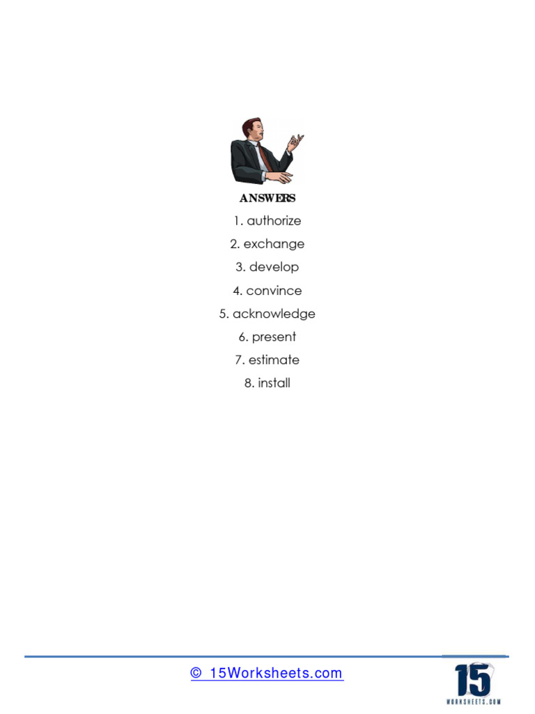 Business Verbs Answer | PDF