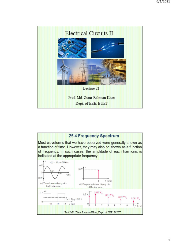 Non Sinusoidal | PDF | Transformer | Alternating Current