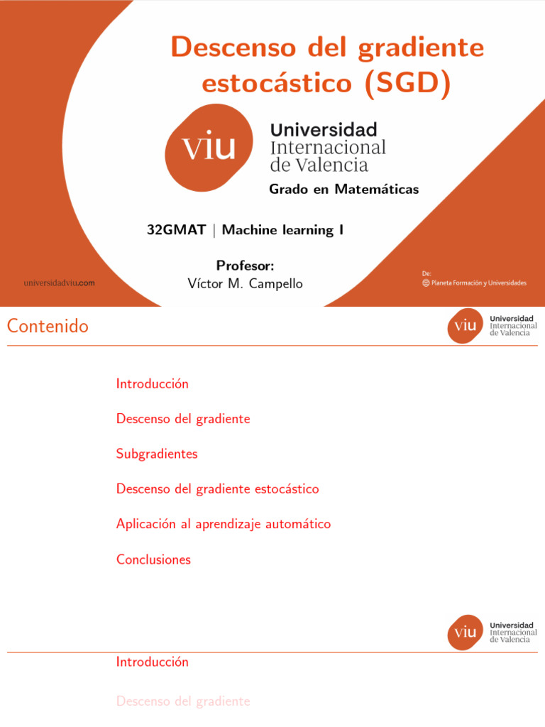 08 SGD | PDF | Aprendizaje automático | Degradado