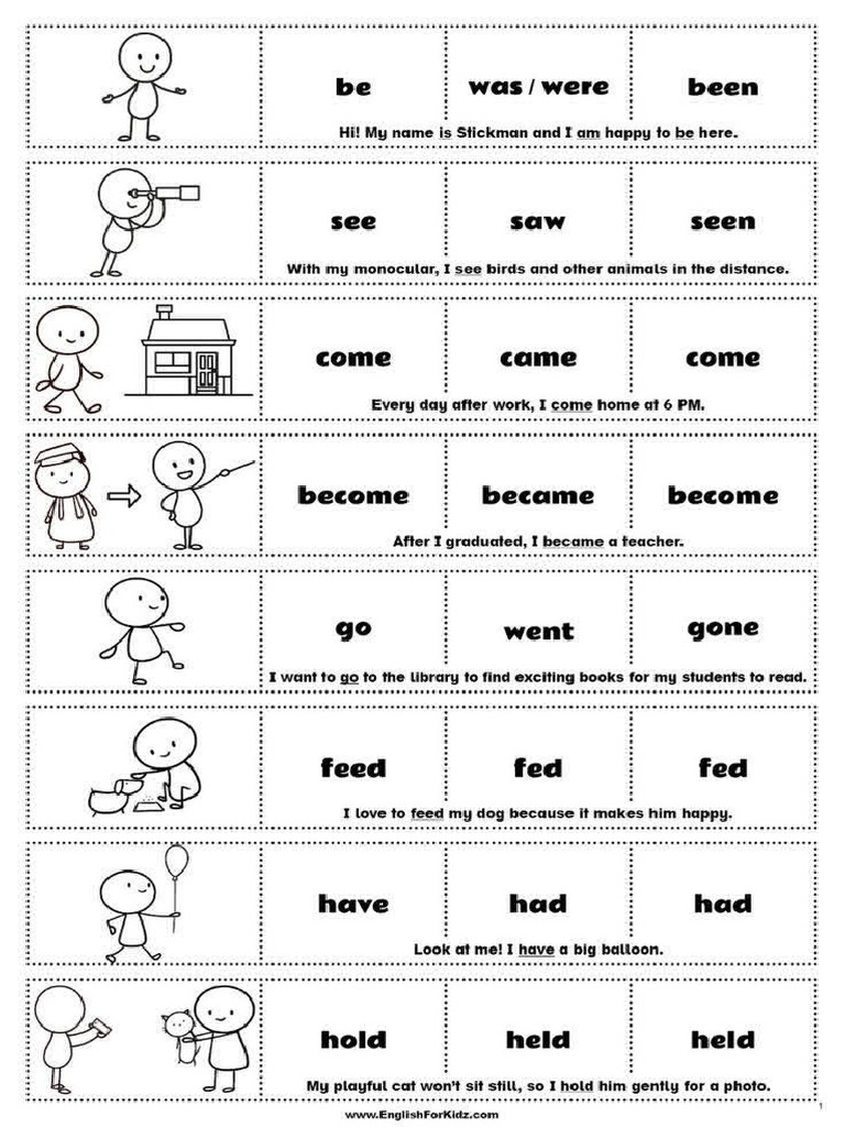 irregular-verbs-domino | PDF